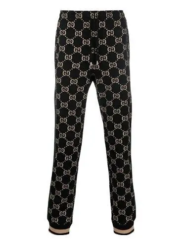 Gucci Gg Jersey Cotton Jogging Pant - Black