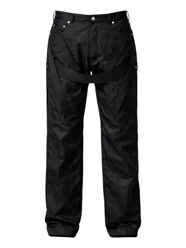 Rick Owens Geth Megastrapped Trousers - Black