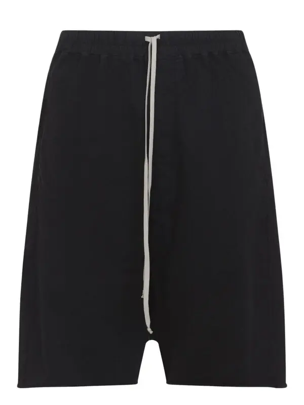 Rick Owens Drawstring Pods Bermuda Shorts - Black
