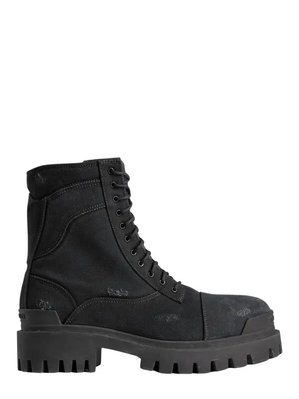 Balenciaga Combat Strike Boots - Black