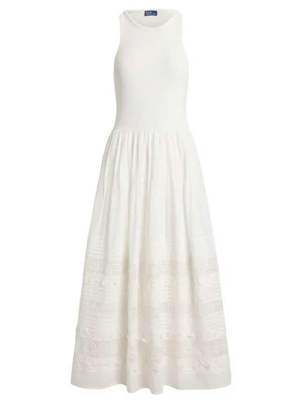 Polo Ralph Lauren Lace-trim Dress - White