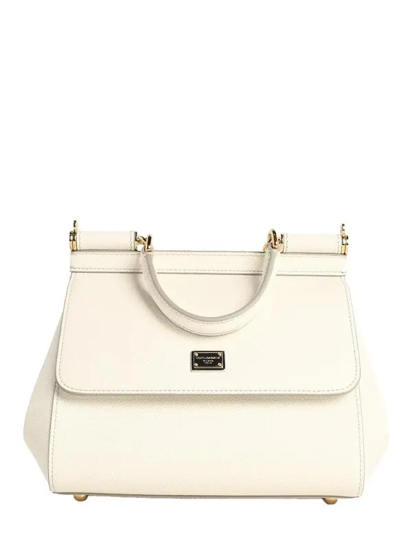 Dolce & Gabbana My Sicily Leather Handbag - White