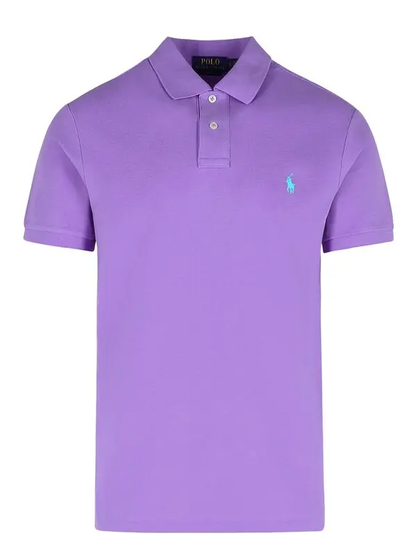 Polo Ralph Lauren Purple Cotton Polo Shirt - Violet