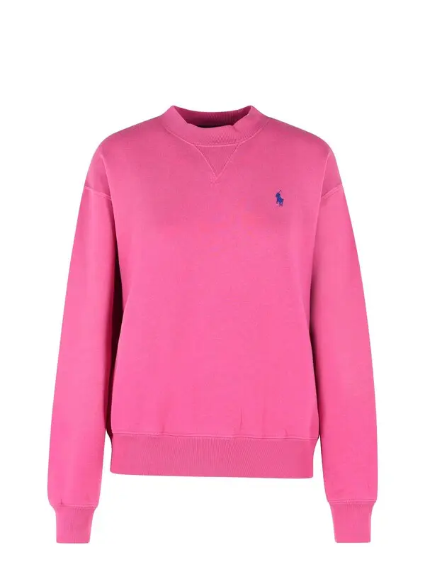 Polo Ralph Lauren Cotton Blend Sweatshirt - Fuchsia