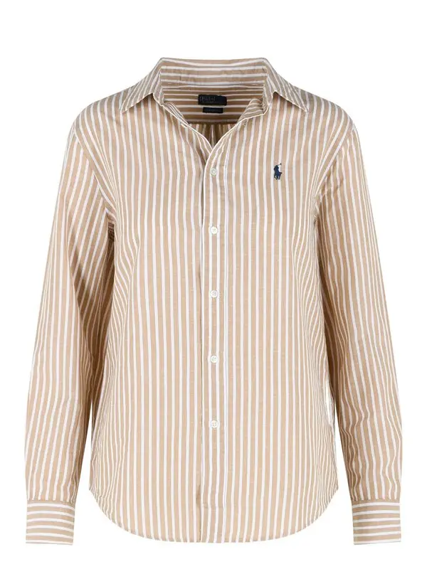 Polo Ralph Lauren Cotton And Linen Shirt - Beige