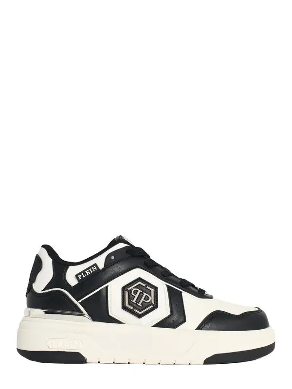 Philipp Plein Sk8-r Fabric Blend Sneakers - White