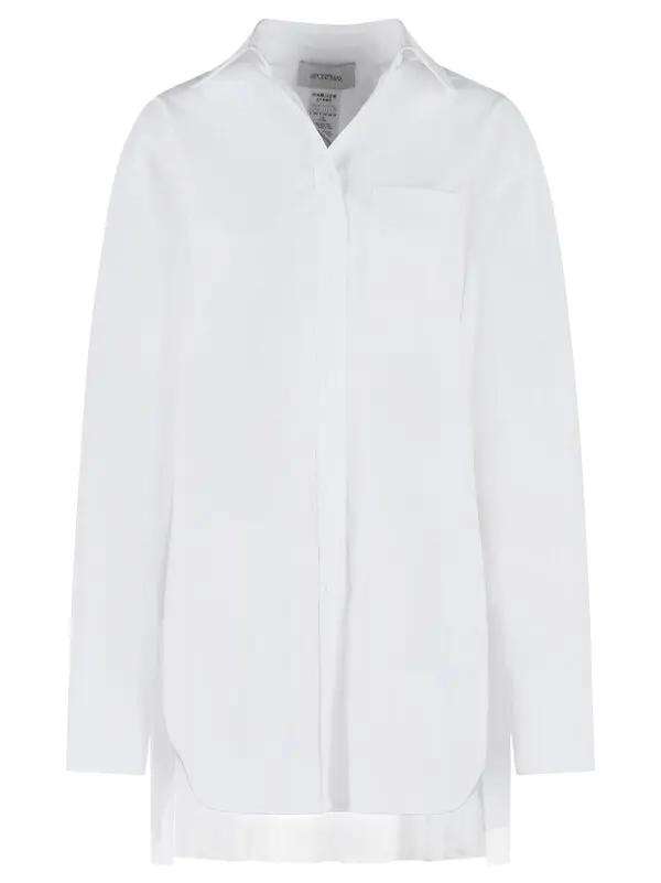 Sportmax Cotton-blend Shirt Dress - White