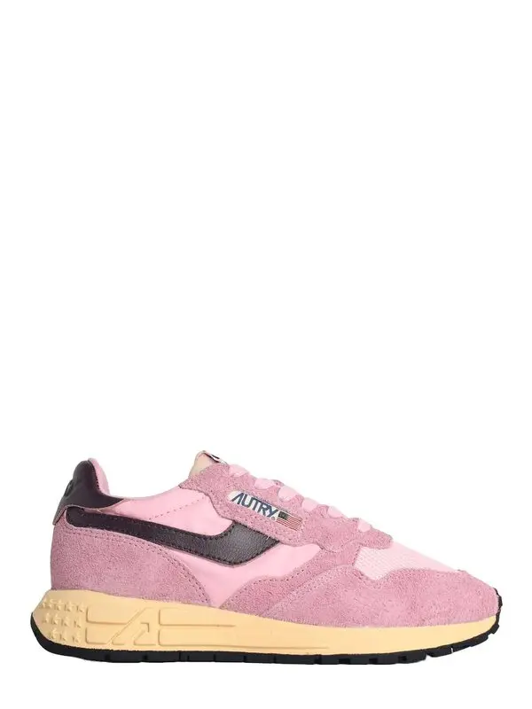 AUTRY Reelwind Low Suede Blend Sneakers - Pink