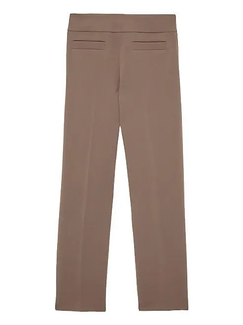 REISS Rosemary Tapered-leg Twill Trousers - Taupe Neutral