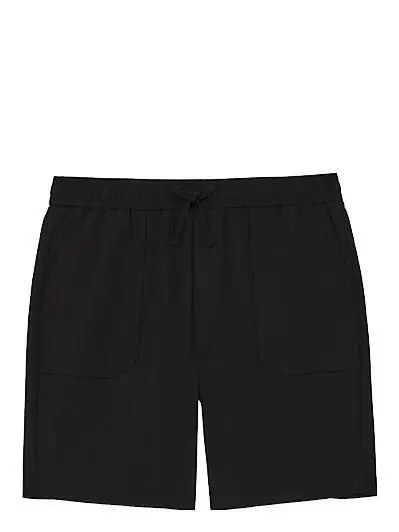 REISS Ascend Drawstring-waist Cargo Shorts - Black