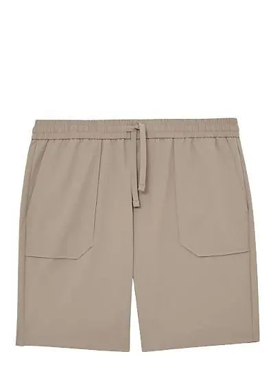 REISS Ascend Drawstring-waist Cargo Shorts - Taupe Brown