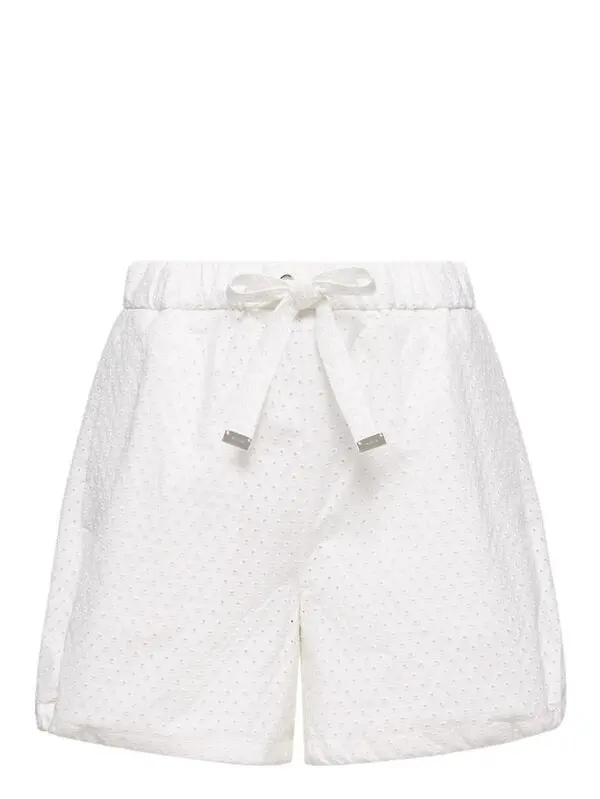 Moncler San Gallo & Cotton Poplin Shorts - White
