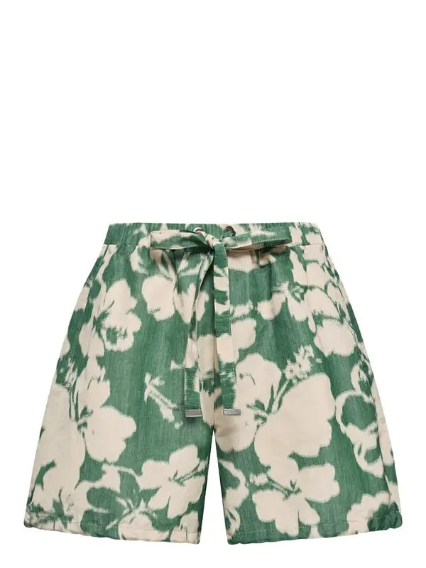 Moncler Floral Print Chiné Shorts - Multicolor