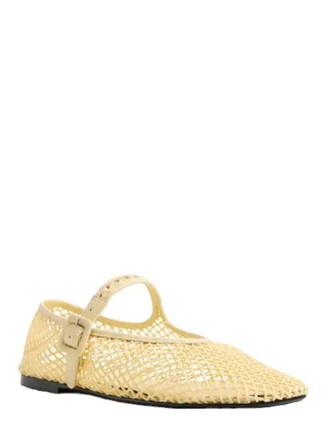 Aldo Alisse Mesh Ballerina Flat - Light Yellow