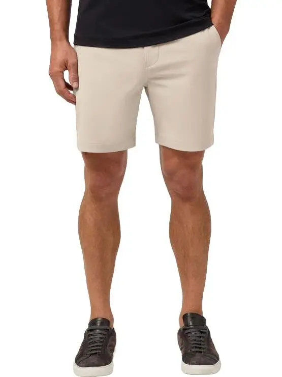 Mizzen+main Helmsman Slim Fit Performance Chino Shorts - Light Khaki