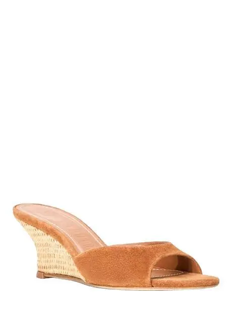 Staud Brigitte Wedge Slide Sandal - Tabac/natural