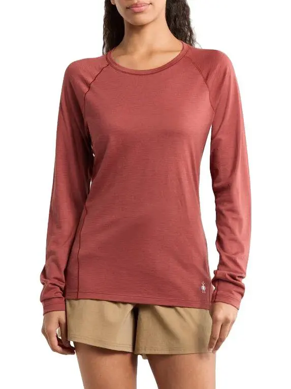 Smartwool Classic All Season Merino Wool Base Layer Long Sleeve T-shirt - Burnt Sienna