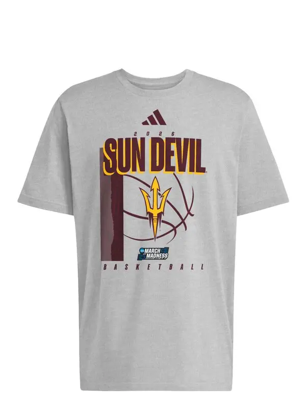 Adidas Arizona State Sun Devils March Madness T-shirt - Medium Grey Heather / Multi