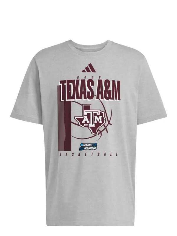 Adidas Texas A&m Aggies March Madness T-shirt - Medium Grey Heather / Multi