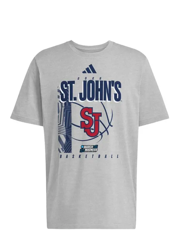 Adidas St. John’s Red Storm March Madness T-shirt - Medium Grey Heather / Ncaa-stj-44x