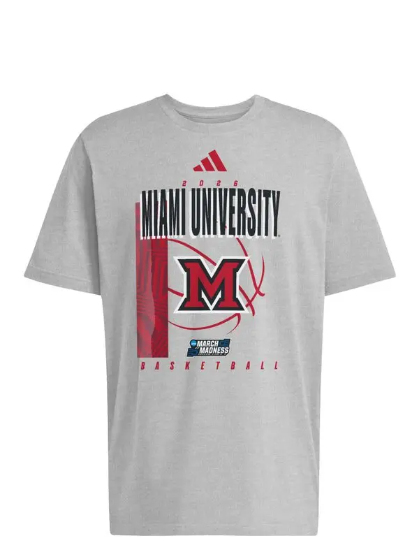 Adidas Miami Redhawks March Madness T-shirt - Medium Grey Heather / Ncaa-moh-7ij