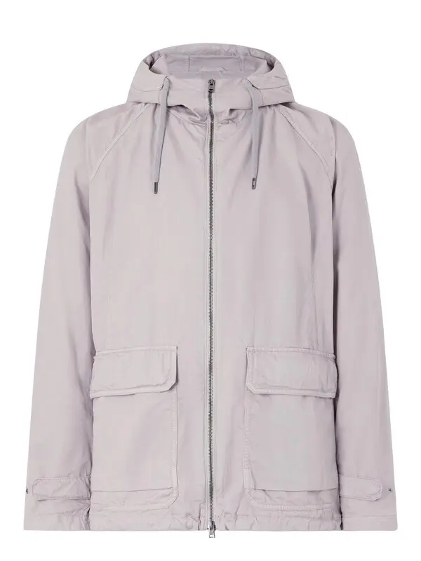 Herno Cotton-shell Hooded Jacket - Neutrals