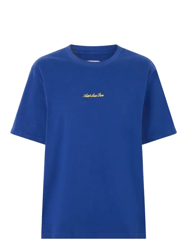 Aimé Leon Dore Logo-embroidered Cotton T-shirt - Blue