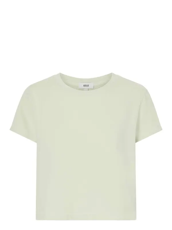 AGOLDE Adine Cotton-jersey T-shirt - Mint