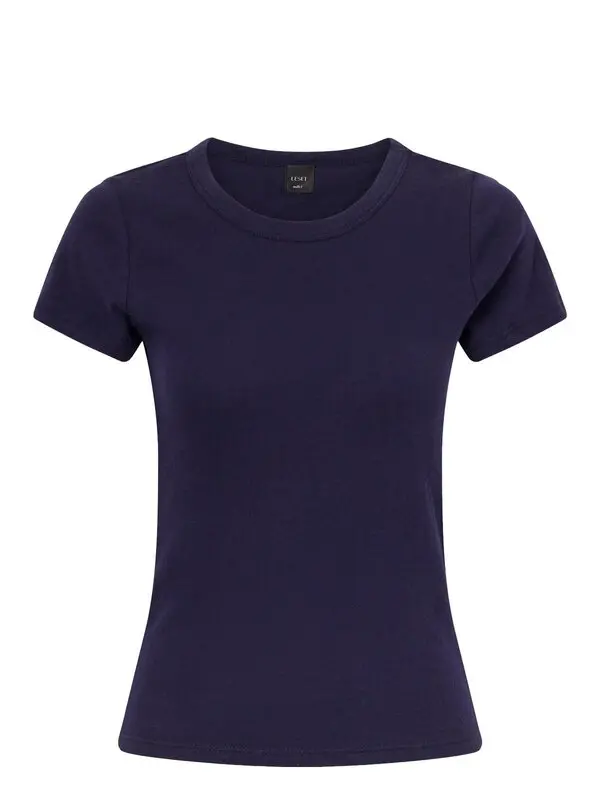 LESET Laura Cotton-jersey T-shirt - Blue