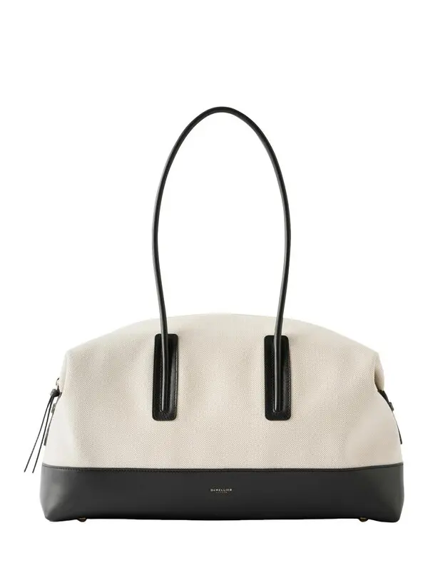 DEMELLIER The Stockholm Leather-trimmed Tote Bag - Neutrals
