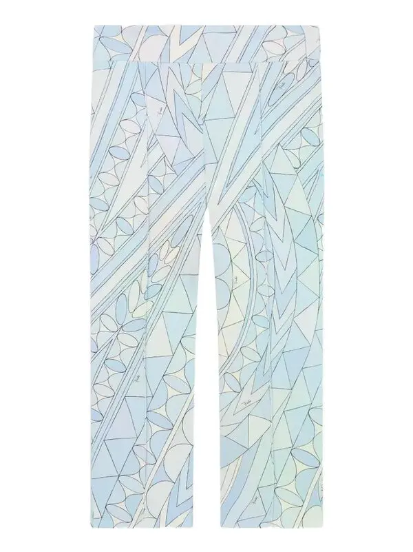 Emilio Pucci Printed Capri Pants - Blue