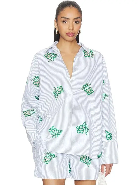 Essentiel Antwerp Jalinki Embroidered Shirt - Combo2 Off White