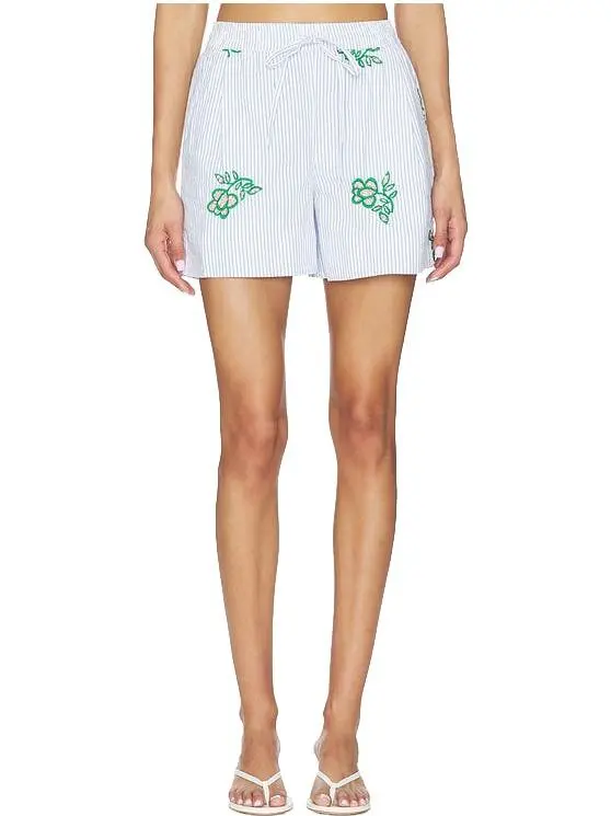 Essentiel Antwerp Juste Embroidered Mini Shorts - Combo2 Off White