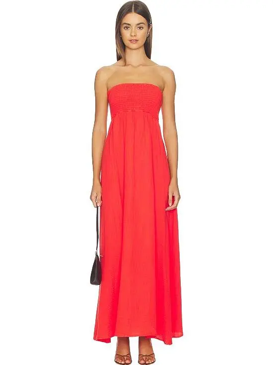Beach Riot Yula Maxi Dress - Hot Haze