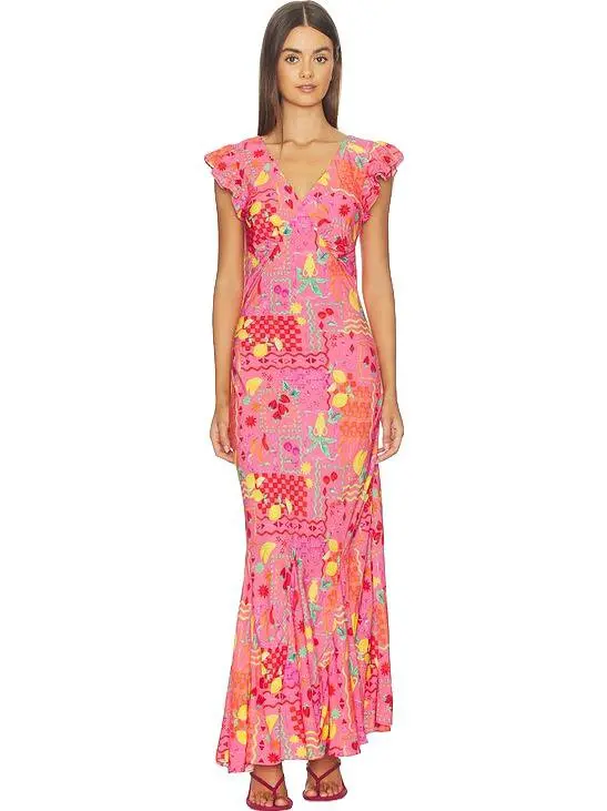 Beach Riot Elodie Maxi Dress - Passion Fruit