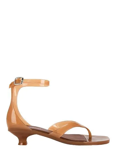 Jeffrey Campbell Gummy Thong Sandal - Caramel