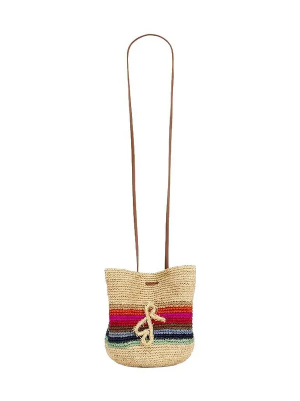 Ruslan Baginskiy Striped Pouch Bag - Natural