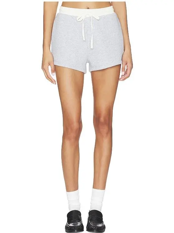 Rag & Bone Vintage Terry Mix Media Sweatshort - Heather Grey