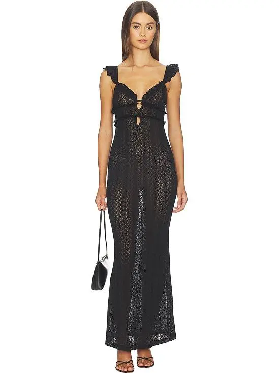 MORE TO COME Macie Maxi Dress - Black