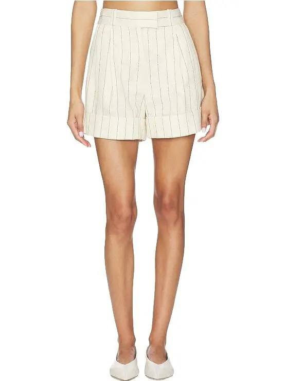 Rag & Bone Neila Stripe Short - White Stripe