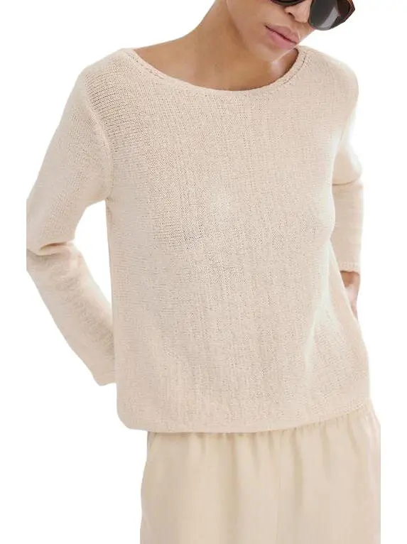 Mango Relaxed Fit Sweater - Sand