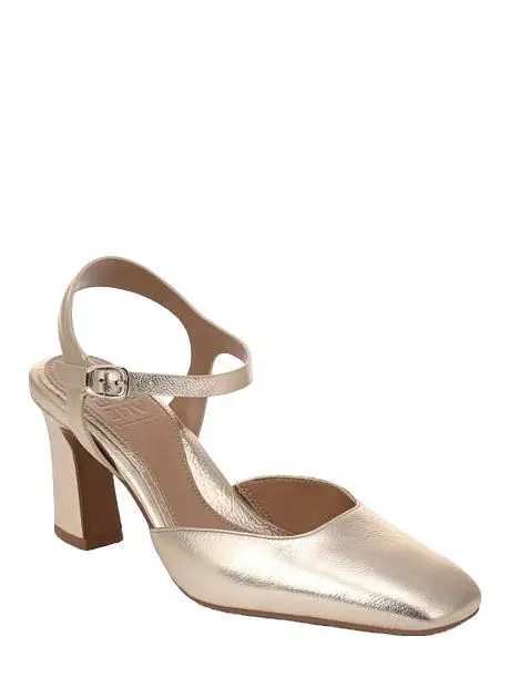 Naturalizer Frankie Metallic Leather Pumps - Light Champagne