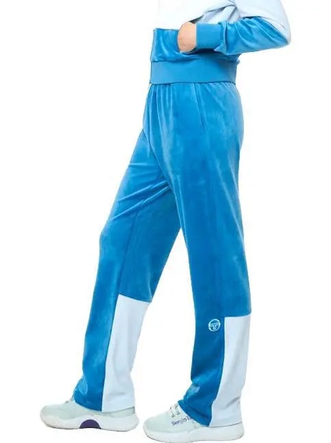 SERGIO TACCHINI Lina Velour Track Pant - Baby Blue