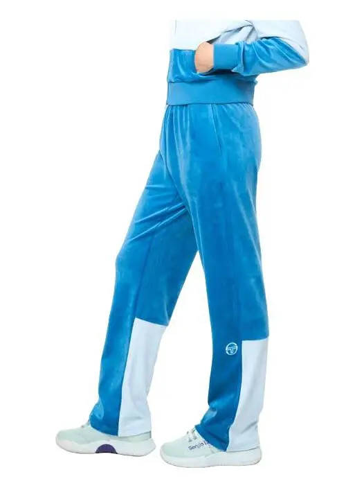 SERGIO TACCHINI Lina Velour Track Pant - Baby Blue