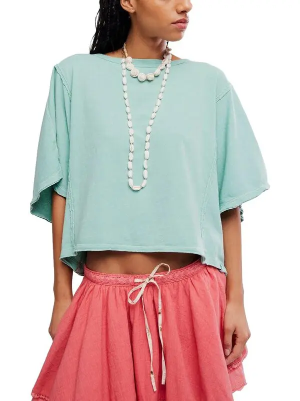 Free People Next Level Batwing Oversized T-shirt - Wasabi Sauce