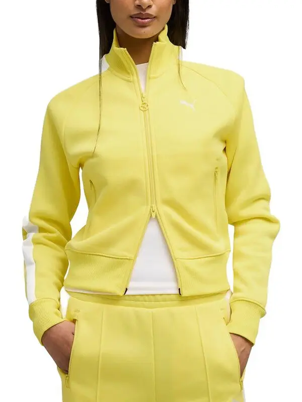 PUMA T7 Always On Crop Track Jacket - Lemon Meringue