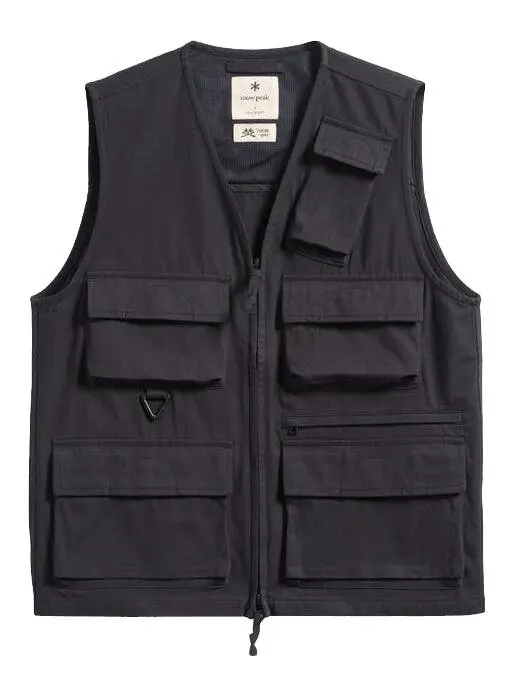 SNOW PEAK Takibi Herringbone Vest - Black