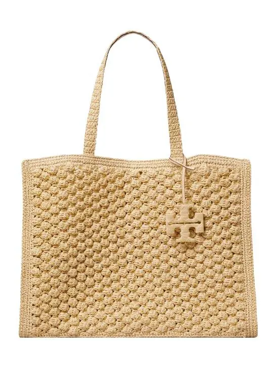 Tory Burch Ella Hand-crochet Straw Tote - Natural