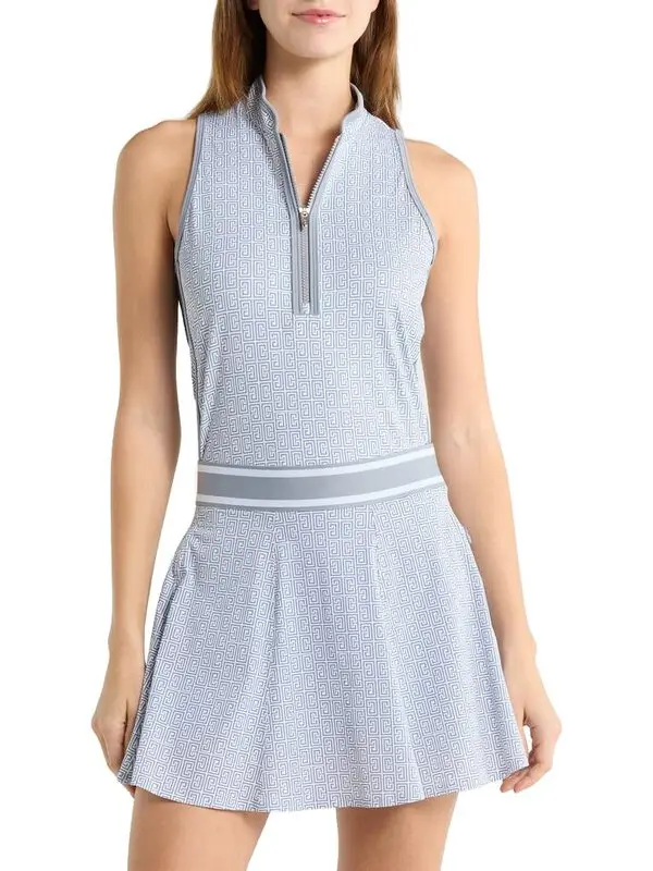 Greyson Pathfinder Sleeveless Golf Top - Bluestone