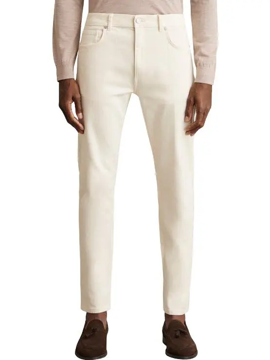 REISS Picton Slim Fit Jeans - White